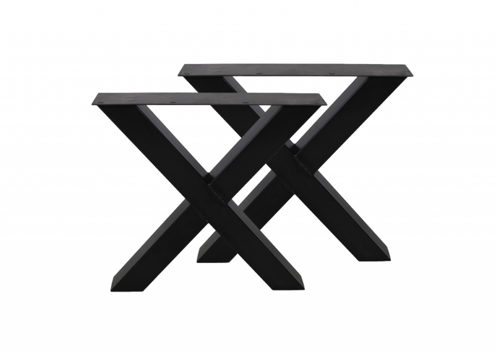tafelpoot X-poot staal – De Woerd